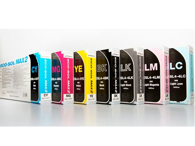 Roland ESL4 ECO-SOL MAX 2 Ink Cartridges 440cc
